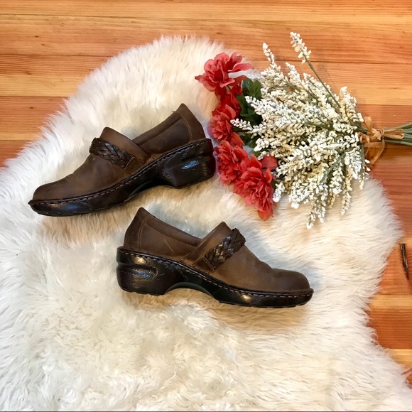 b.o.c. | Shoes | Boc Braided Detail Full Mule Clog Genuine Leather ...